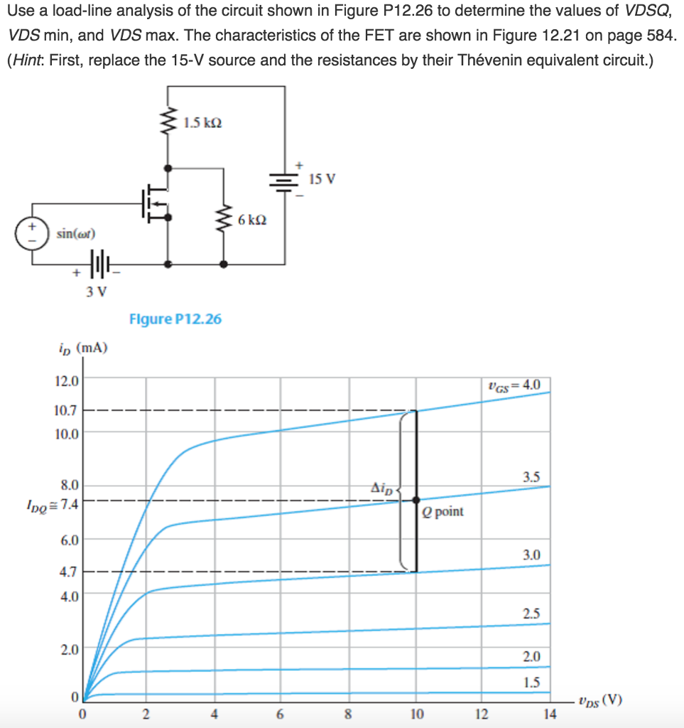 Solved Use a load-line analysis of the circuit shown in | Chegg.com