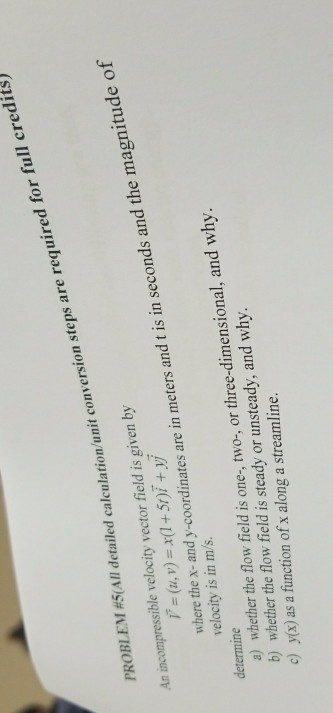 Solved PROBLEM #5(All detailed calculation/unit conversion | Chegg.com