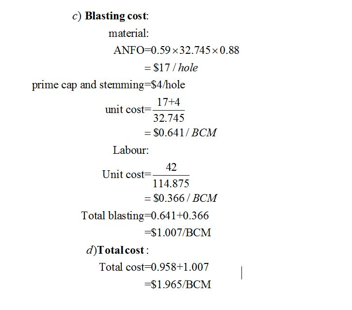 (Solved) - Estimate the hourly production and unit cost of rock ...