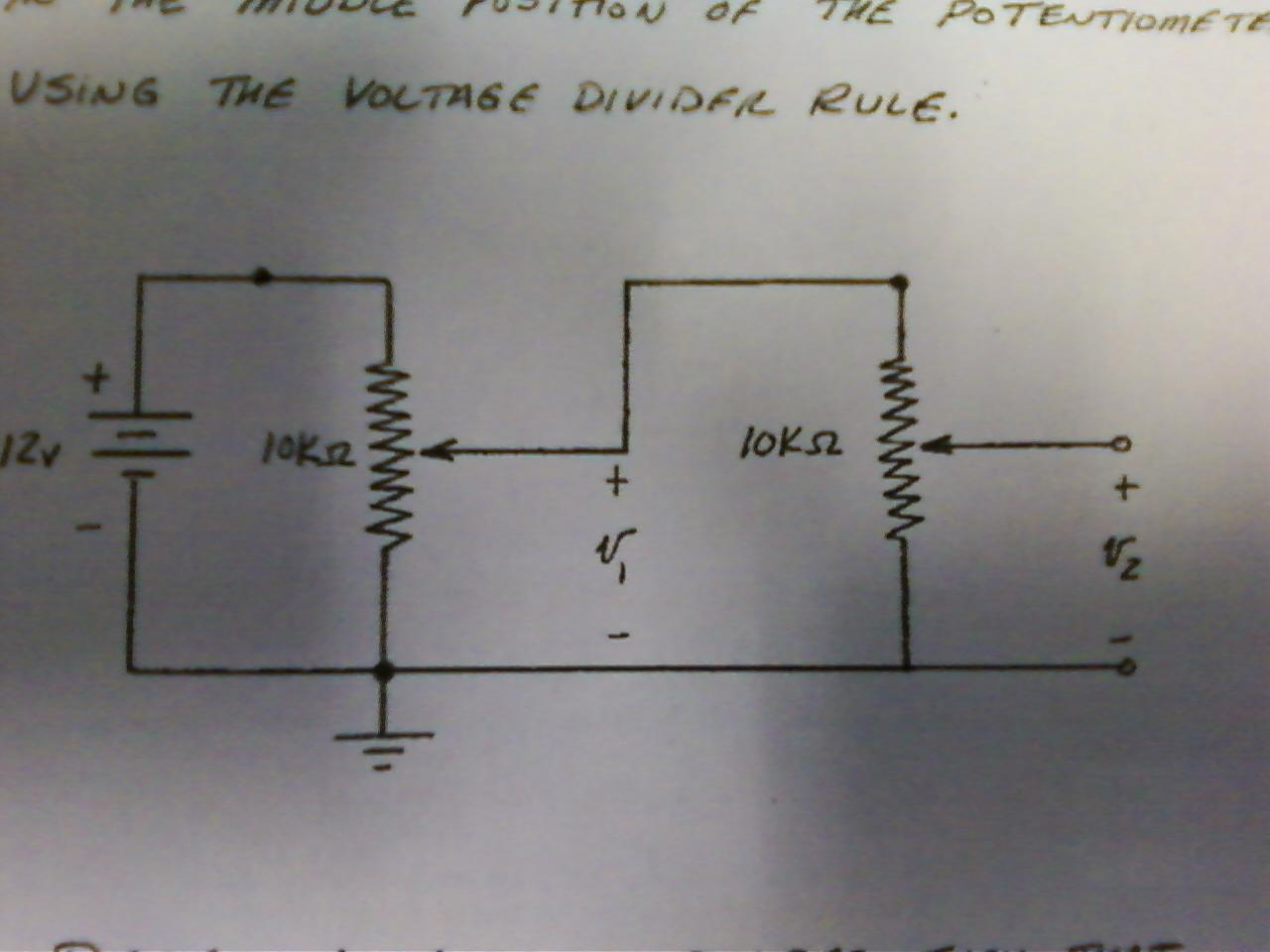 Solved Calculate V1 and V2 when both wipers are set in the | Chegg.com