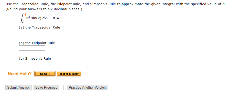 Solved Use the Trapezoidal Rule, the Midpoint Rule, and | Chegg.com