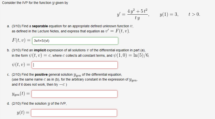 Solved Consider the IVP for the function y given by Find a | Chegg.com