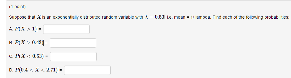 Solved Suppose That X Is An Exponentially Distributed