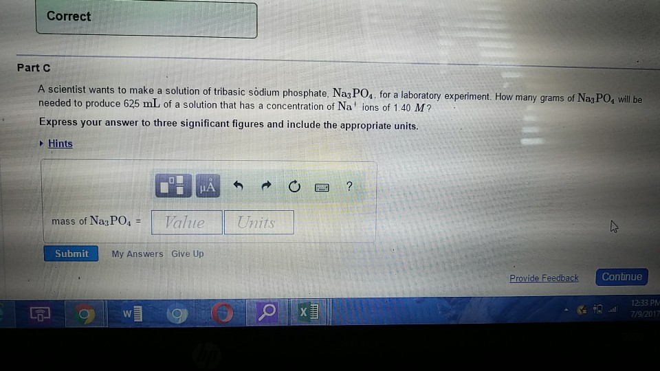 Solved A scientist wants to make a solution of tribasic | Chegg.com