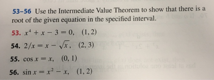 Solved Use the Intermediate Value Theorem to show that there | Chegg.com