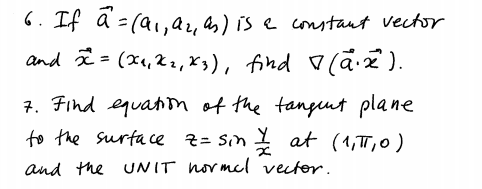 Solved 6. If a=(a1,a2,a3) is a constant vector and | Chegg.com