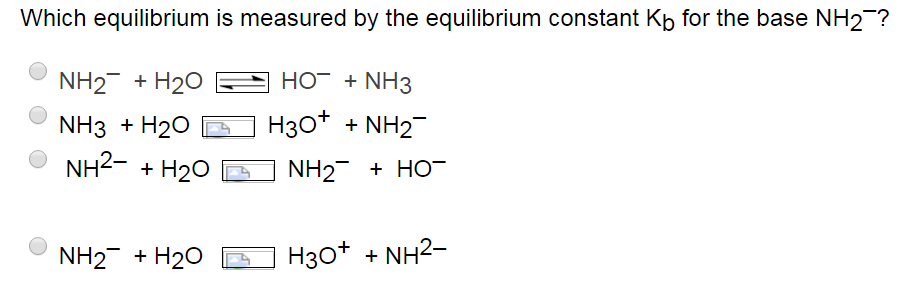 Solved Which equilibrium is measured by the equilibrium | Chegg.com