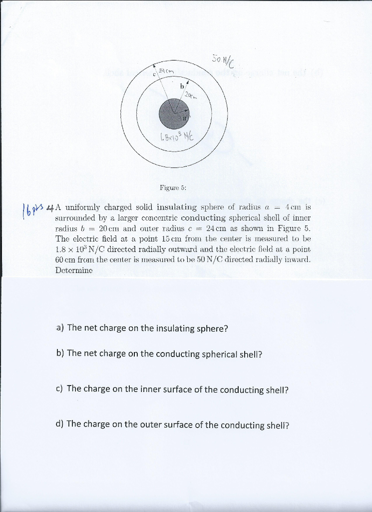 Solved A uniformly charged solid insulating sphere of radius | Chegg.com