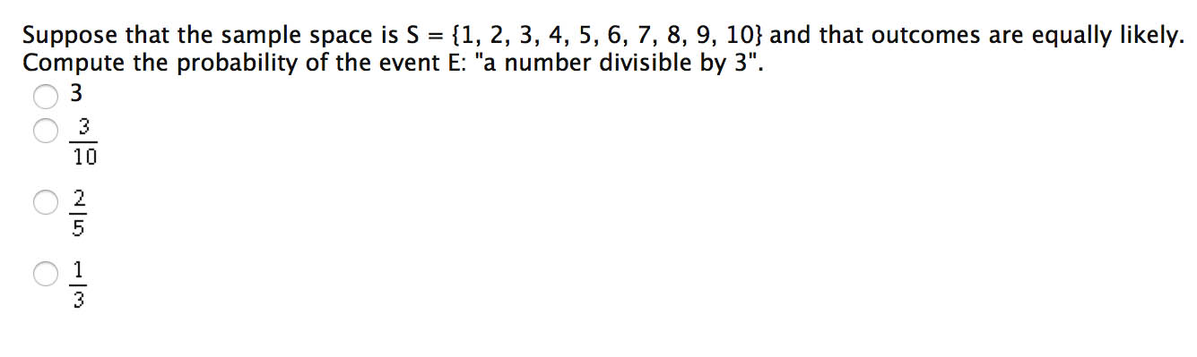 Solved Suppose that the sample space is S = {1, 2, 3, 4, 5, | Chegg.com
