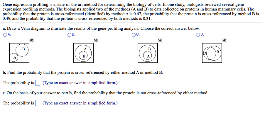 Solved Gene expression profiling is a state-of-the-art | Chegg.com