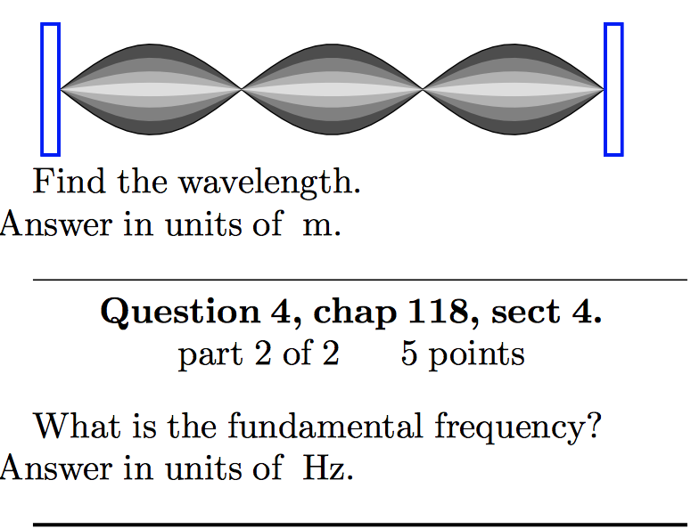 Solved The length of a string is 420 cm. The string is held | Chegg.com