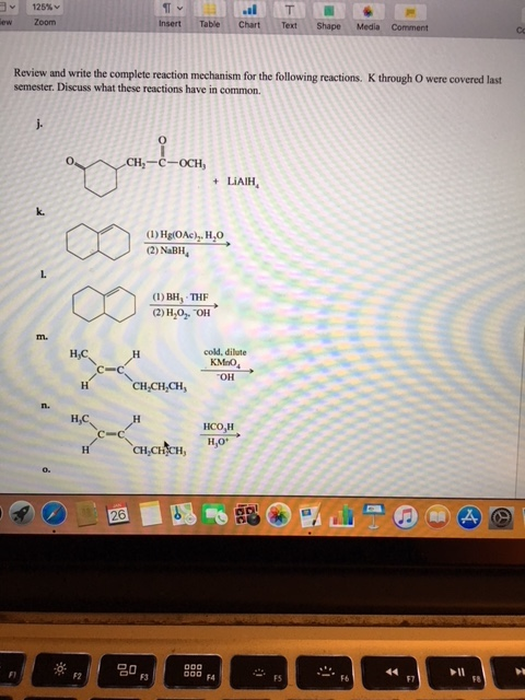 Solved write the complete reaction mechanism for reactions j | Chegg.com