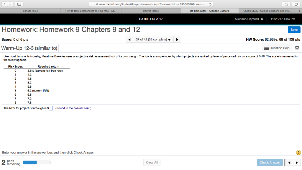 Solved IED www.mathxl.com/Stu x?homework!d=439506576&questio | Chegg.com