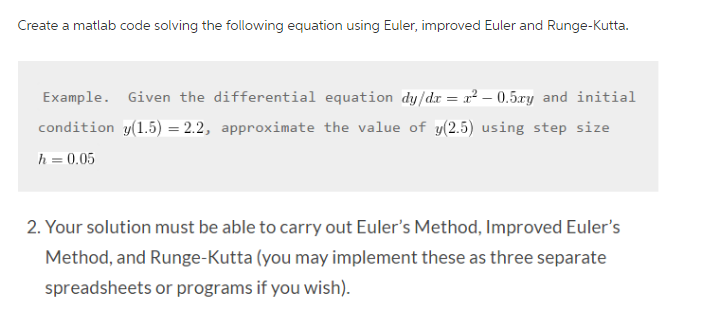 Solved Create a matlab code solving the following equation | Chegg.com