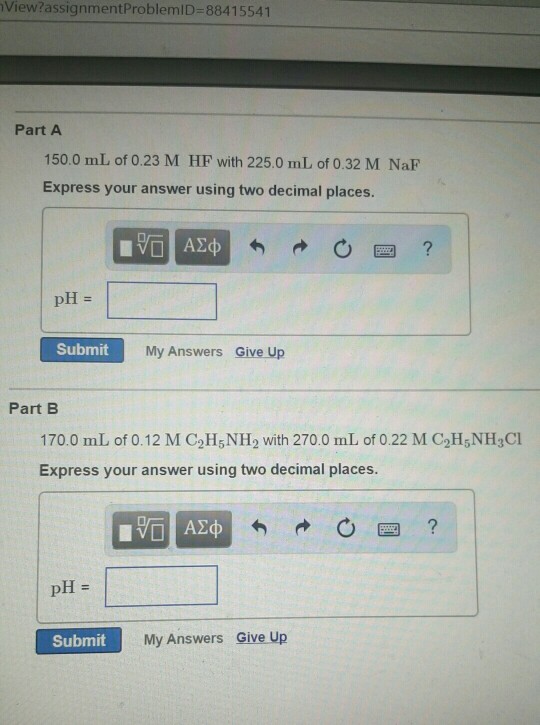 Solved View?assignmentProblemID-88415541 Part A 150.0 mL of | Chegg.com