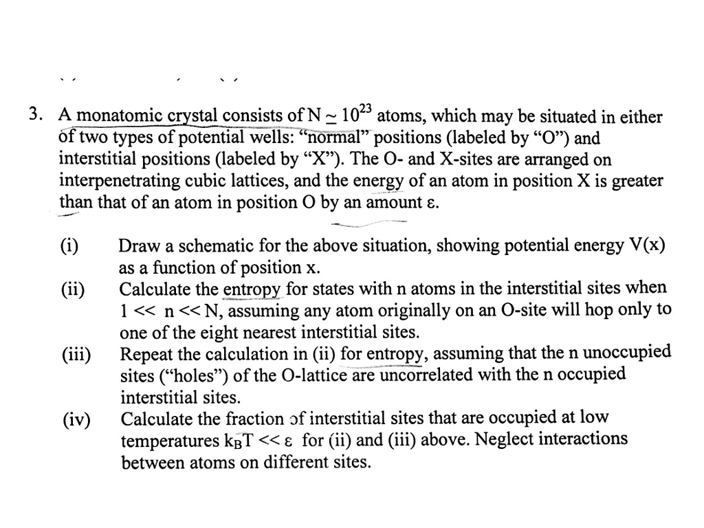 Solved A monatomic crystal consists of N TildeEqual 10^23 | Chegg.com