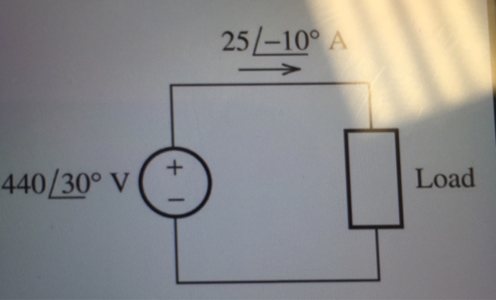 Solved Determine the apparent power absorbed by the load for | Chegg.com