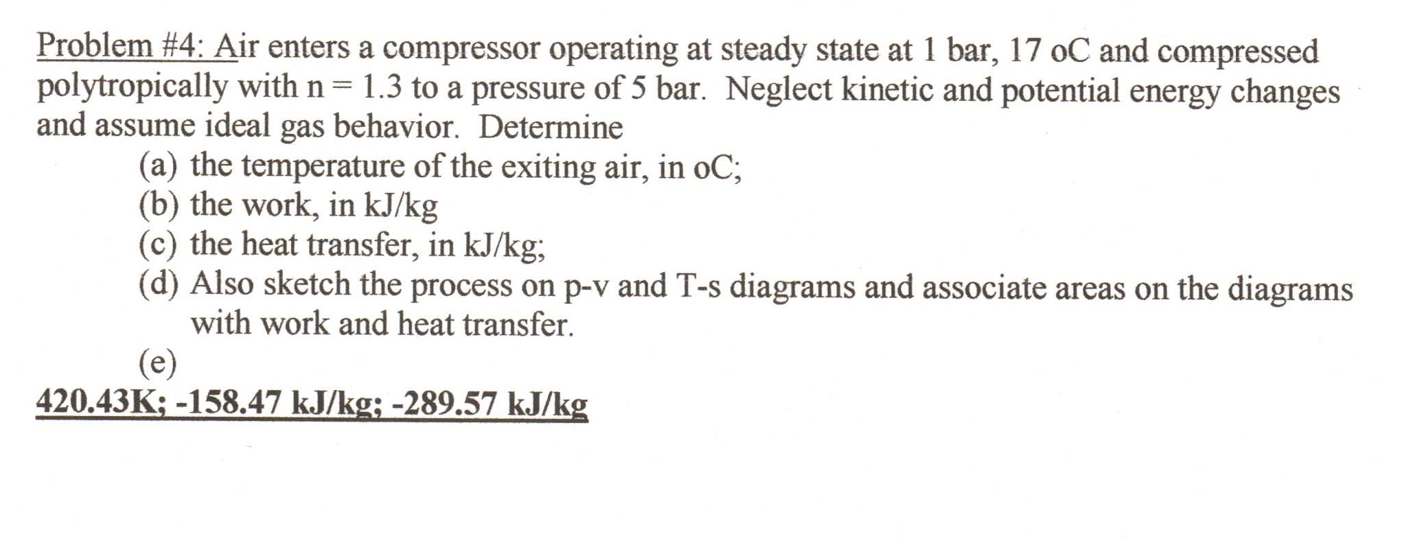 Solved Air enters a compressor operating at steady state at | Chegg.com