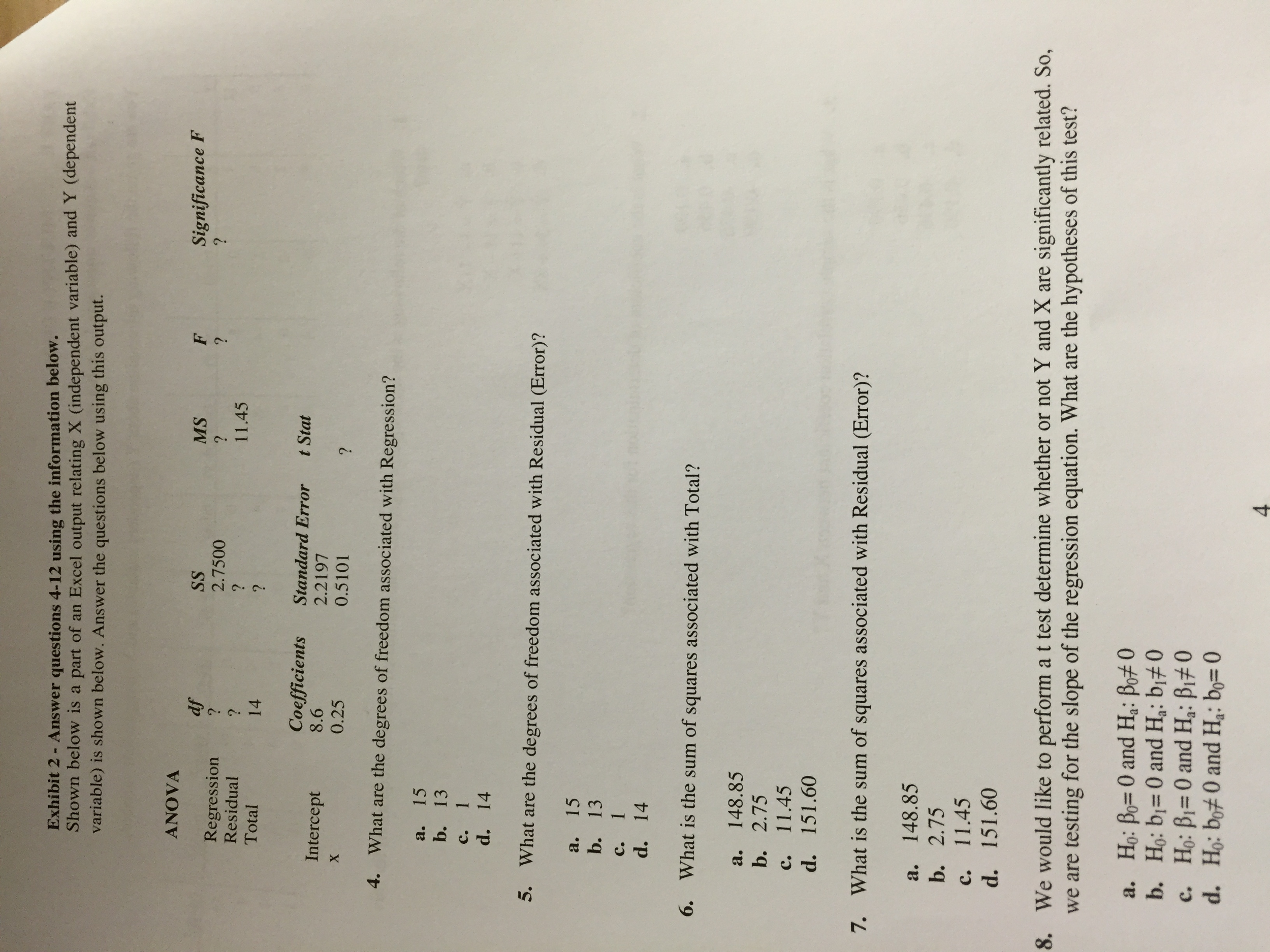 Solved: Exhibit 2 - Answer Questions 4- 12 Using The Infor... | Chegg.com