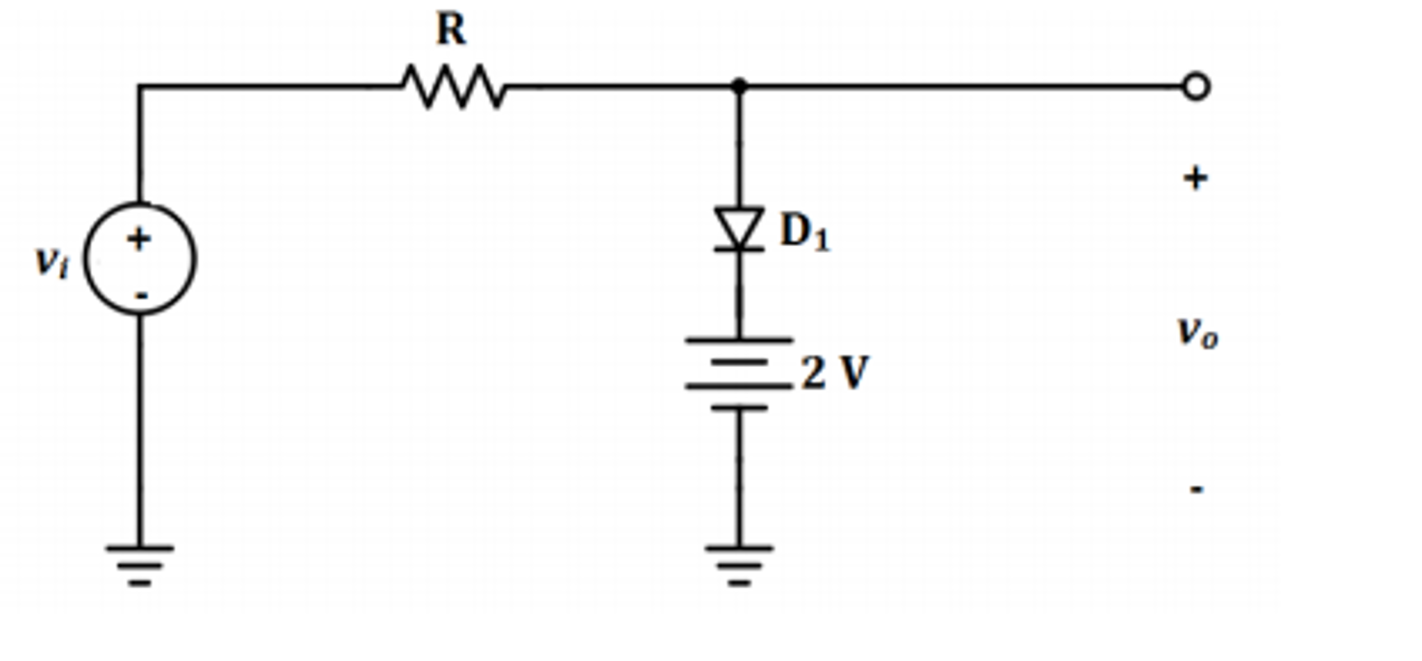 Solved Consider the following circuit. Assume vi =5 sin | Chegg.com