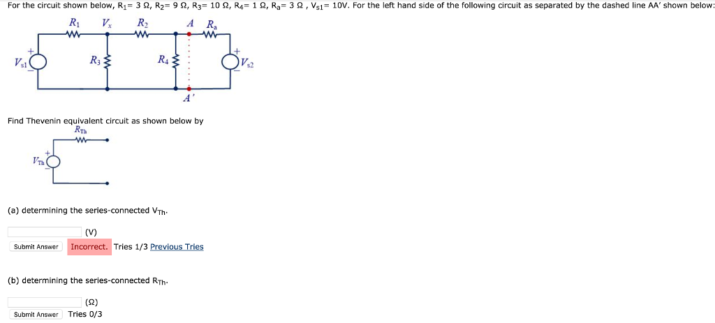 Solved For the circuit shown below, R1 3 Ω R2_ 9 Ω R3-10 R4 | Chegg.com