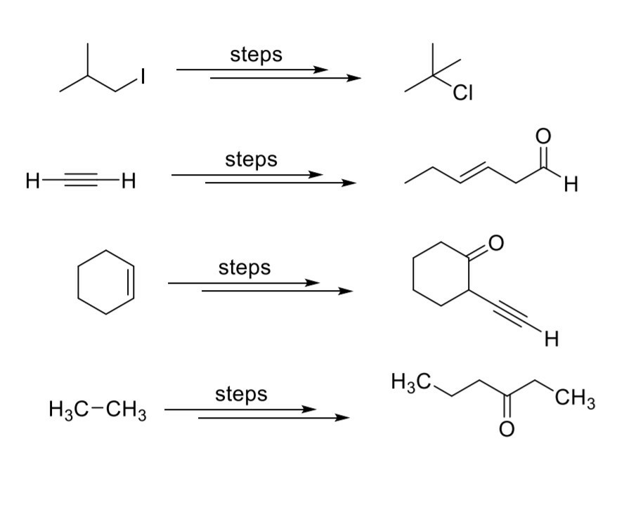 Solved H H steps steps steps steps CI H3C CH3 | Chegg.com