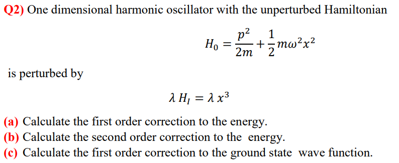 Solved Q2 One Dimensional Harmonic Oscillator With The Chegg solved-q2-one-dimensional-harmonic-oscillator-with-the-chegg