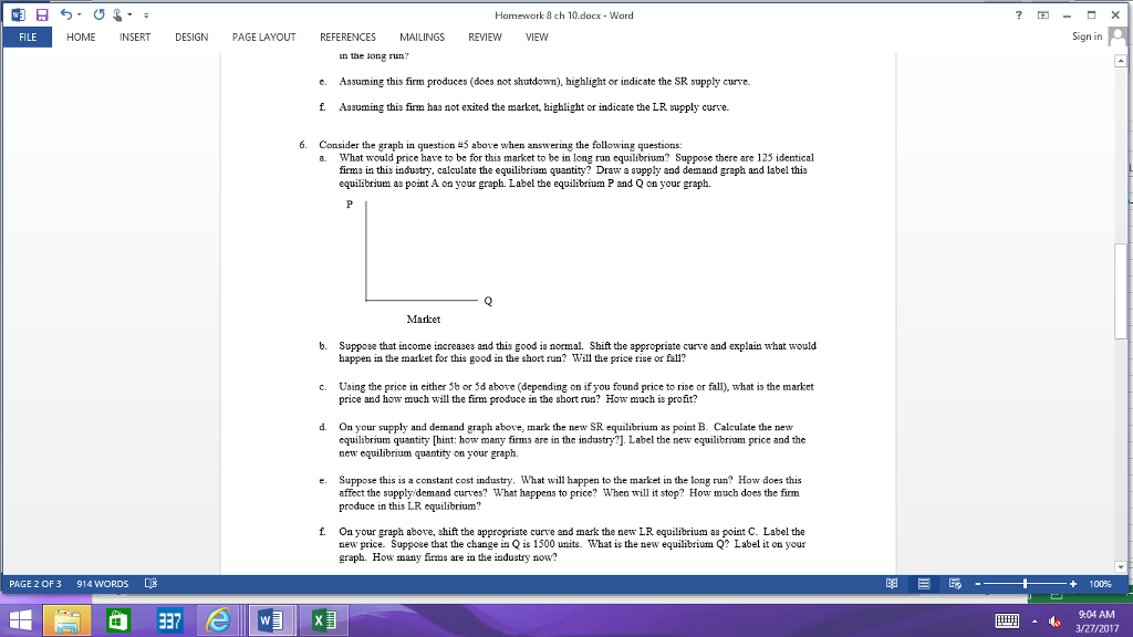 Solved RLE HOME NSERT DESIGN PAGE LAYOUT REFERENCES MAILINGS | Chegg.com