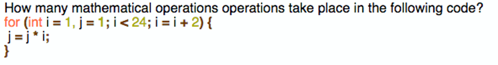 Solved How many mathematical operations operations take | Chegg.com