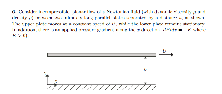 Solved 6. Consider incompressible, planar flow of a | Chegg.com