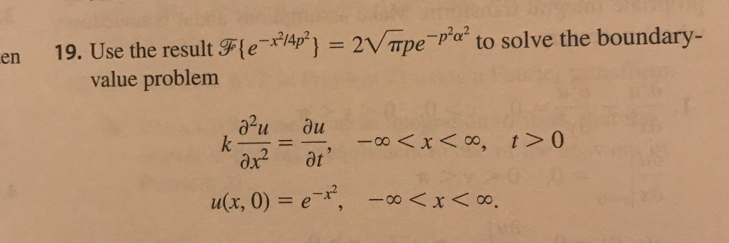 Solved In Problems 1-21 and 24-26 use the Fourier integral | Chegg.com