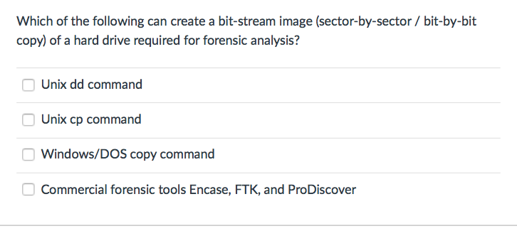 Solved Which of the following can create a bit-stream image | Chegg.com
