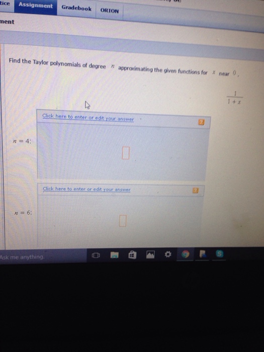 Solved Find the Taylor polynomials of degree n approximating | Chegg.com