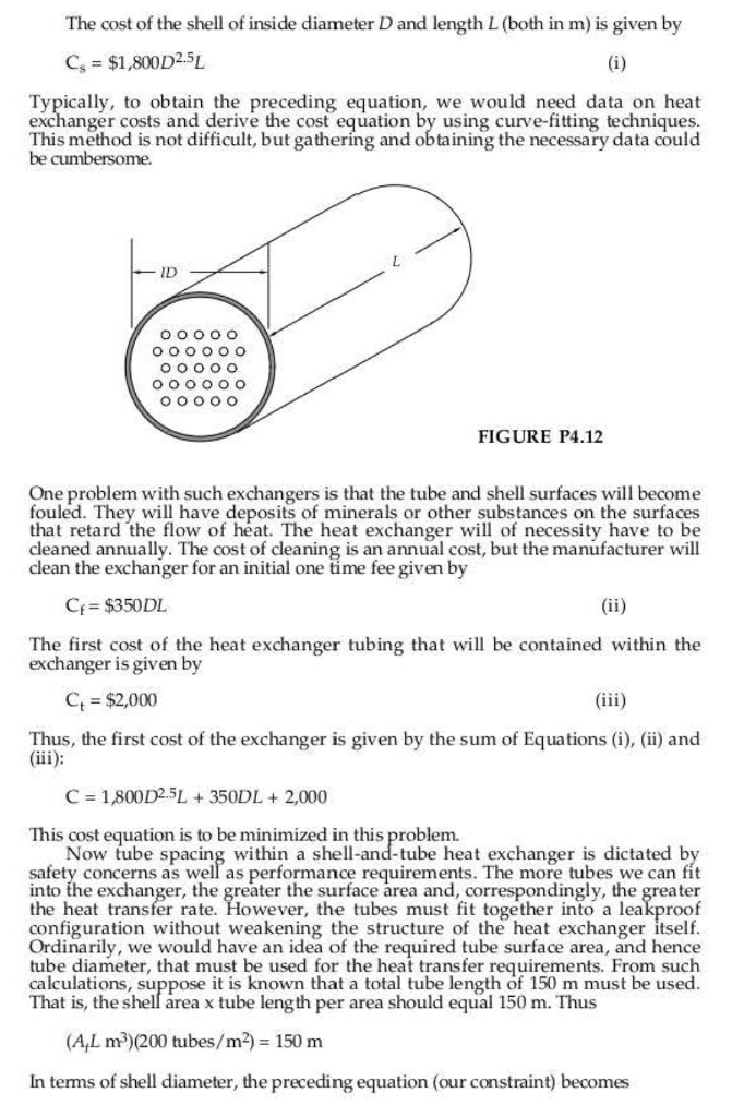Solved Figure P4.12 shows a heat exchanger that consists of | Chegg.com