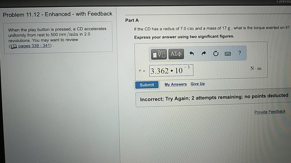 Solved Previou Problem 1112 Enhanced With Feedback Part A 0928