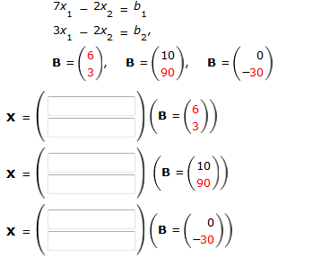 Solved Write the system in the form AX = B. Use X = A?1B | Chegg.com