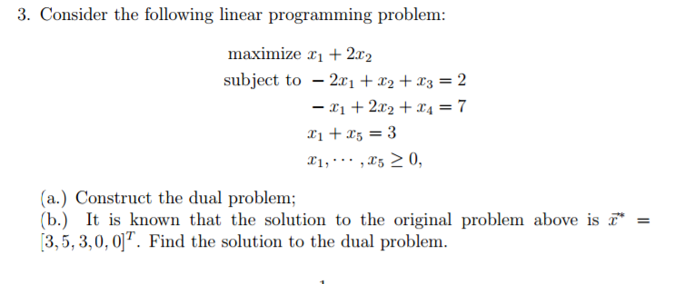 Solved Consider the following linear programming problem: | Chegg.com