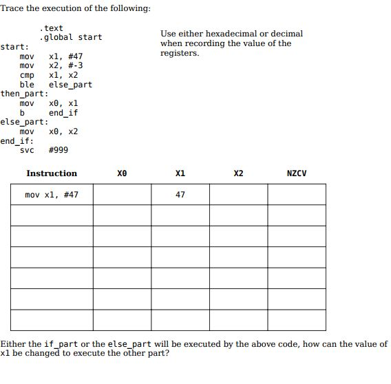 Trace the execution of the following text global | Chegg.com