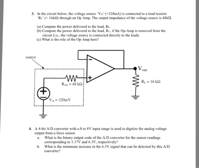 Solved The voltage source 'V_in' (= 320mA) is connected to a | Chegg.com