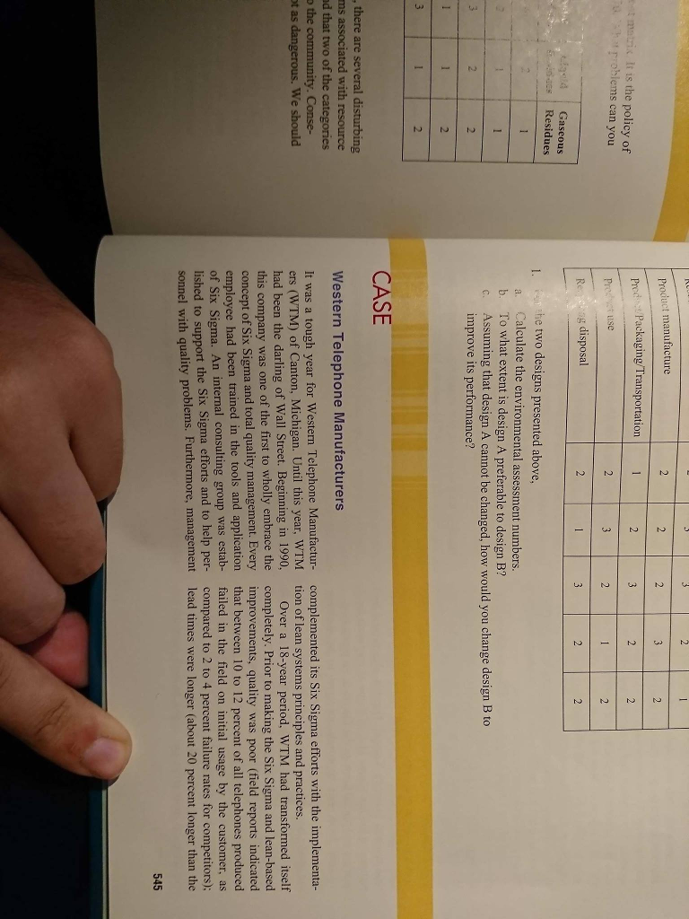 Solved Product manufacture Prod Packaging Transportation1 | Chegg.com