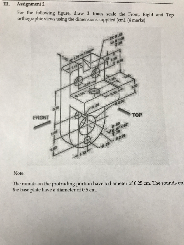 Solved III. Assignment 2 For the following figure, draw 2 | Chegg.com