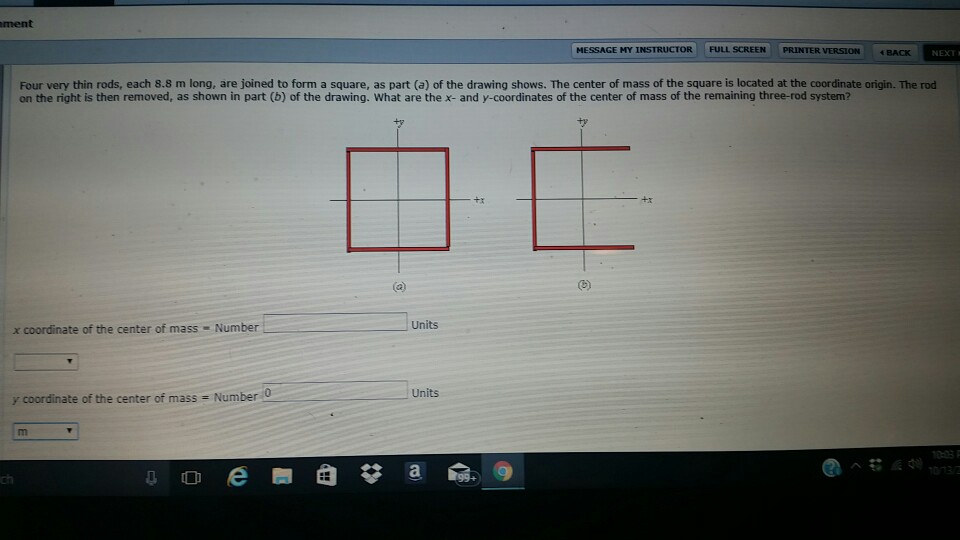 Solved ment MESSAGE MY INSTRUCTOR FULL SCREEN PRINTER | Chegg.com