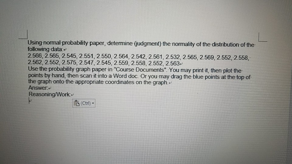 Solved Using normal probability paper, determine (judgment) | Chegg.com