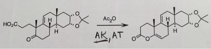 Solved HO2C AC2O AK, AT | Chegg.com