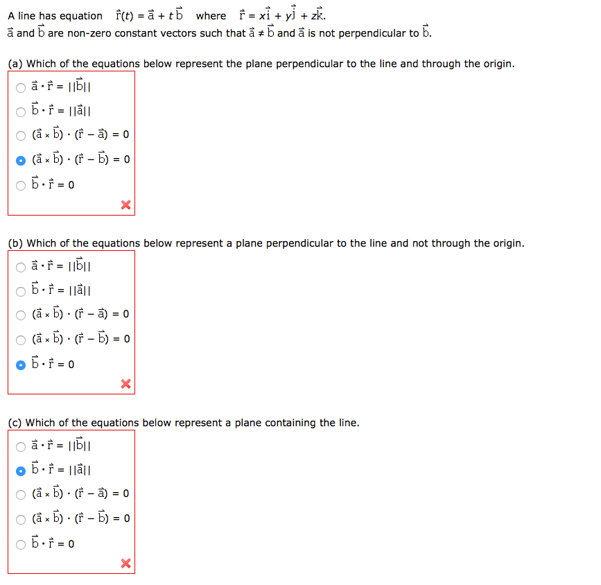 Solved A line has equation r^rightarrow(t) = a^rightarrow + | Chegg.com