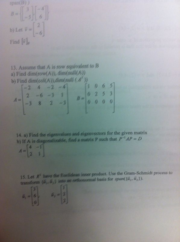 Solved Assume that a is row equivalent to B Find | Chegg.com