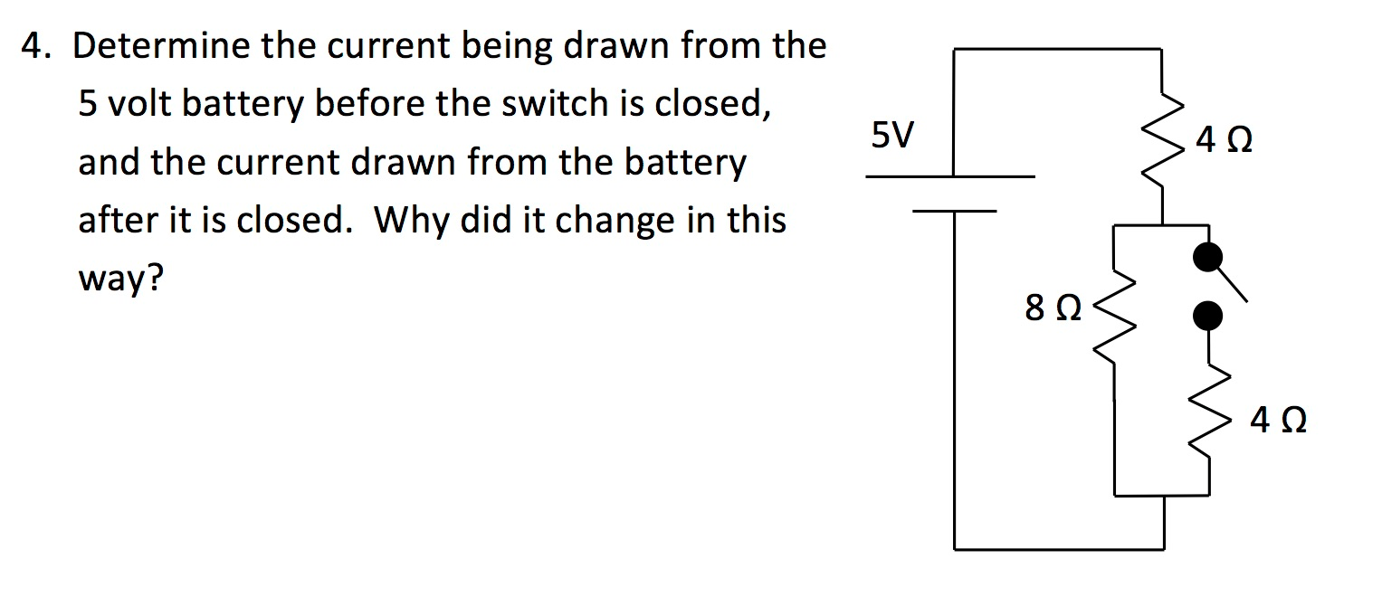 Solved 4. Determine the current being drawn from the 5 volt | Chegg.com