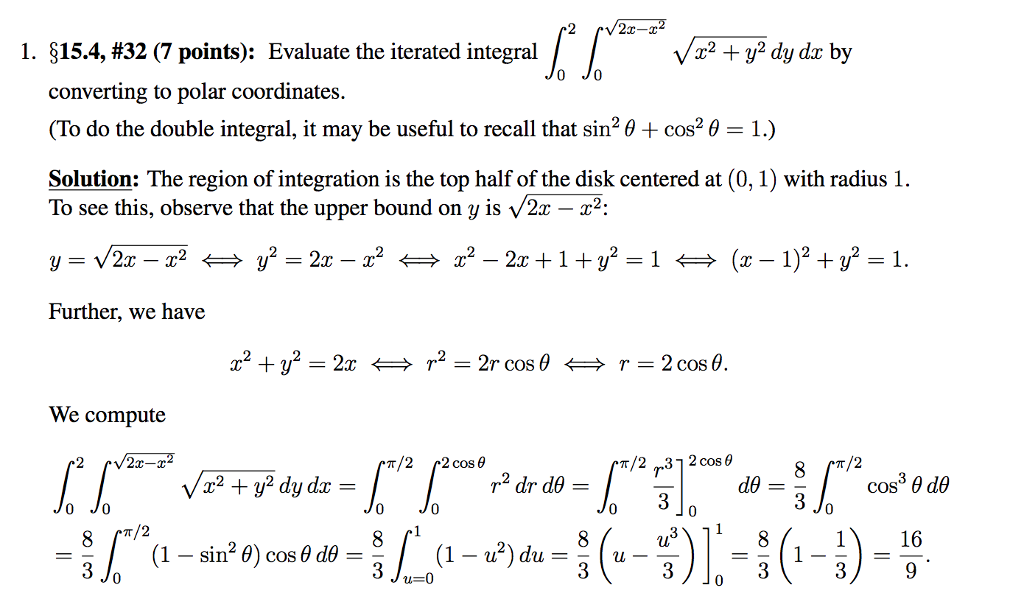 Solved Evaluate the iterated integral integral^2_0 | Chegg.com