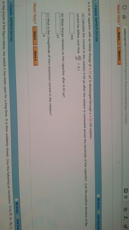 Solved Need Help?ReadIt -13 points SerPSET9 28 P 039 My A | Chegg.com Solved Need Help?ReadIt -13 points SerPSET9 28 P 039 My A | Chegg.com