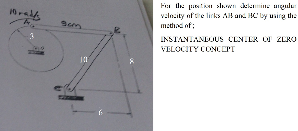 Solved For the position shown determine angular velocity of | Chegg.com